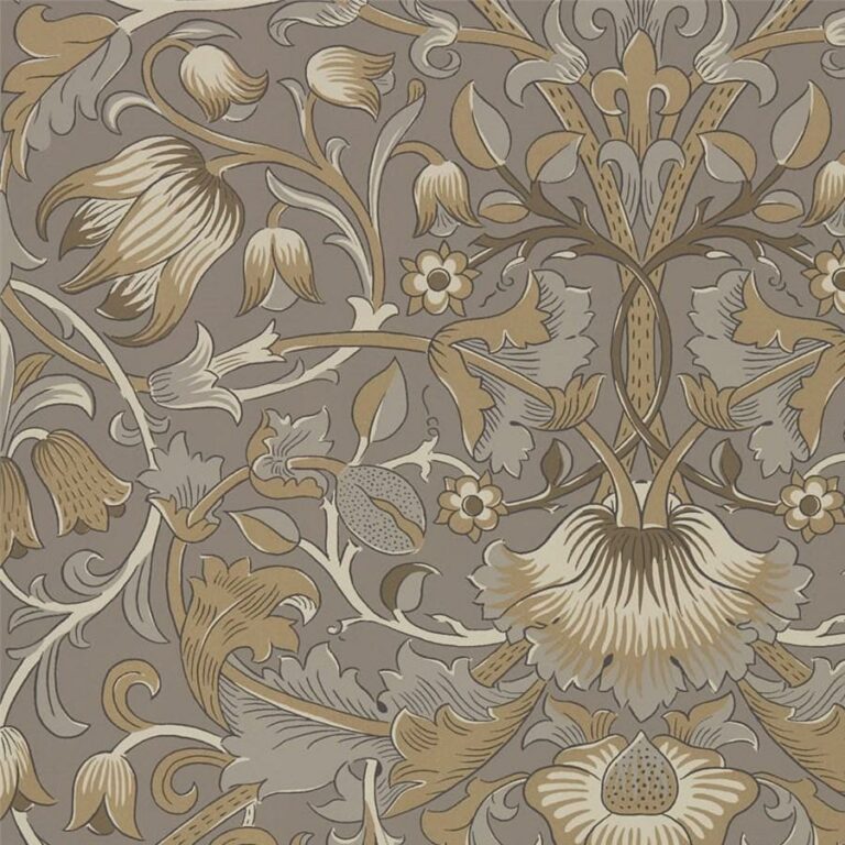 Pure Morris Tapet, taupe/gold. William Morris. Kæmpe tapet udvalg her!!